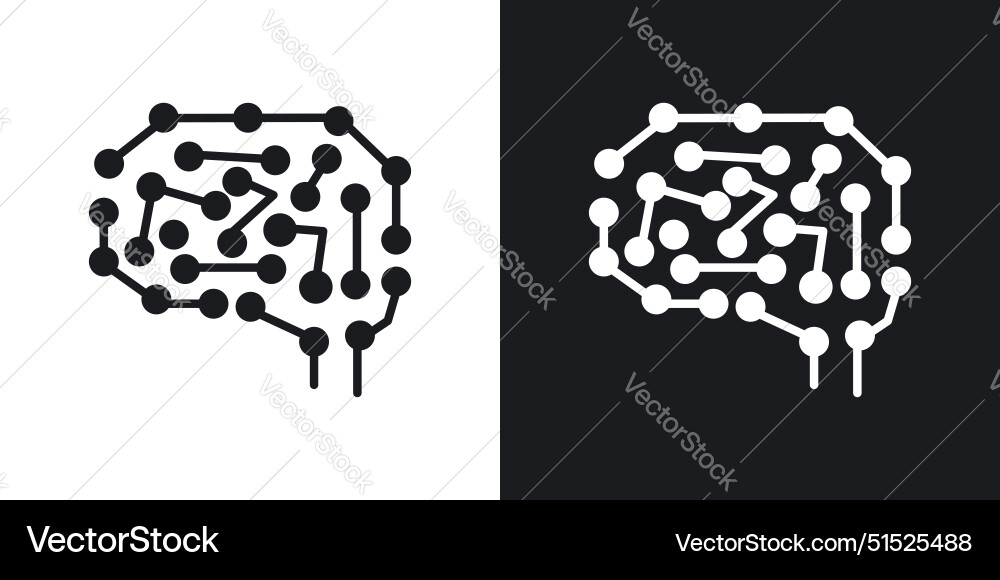 Brain circuit icon Royalty Free Vector Image - VectorStock