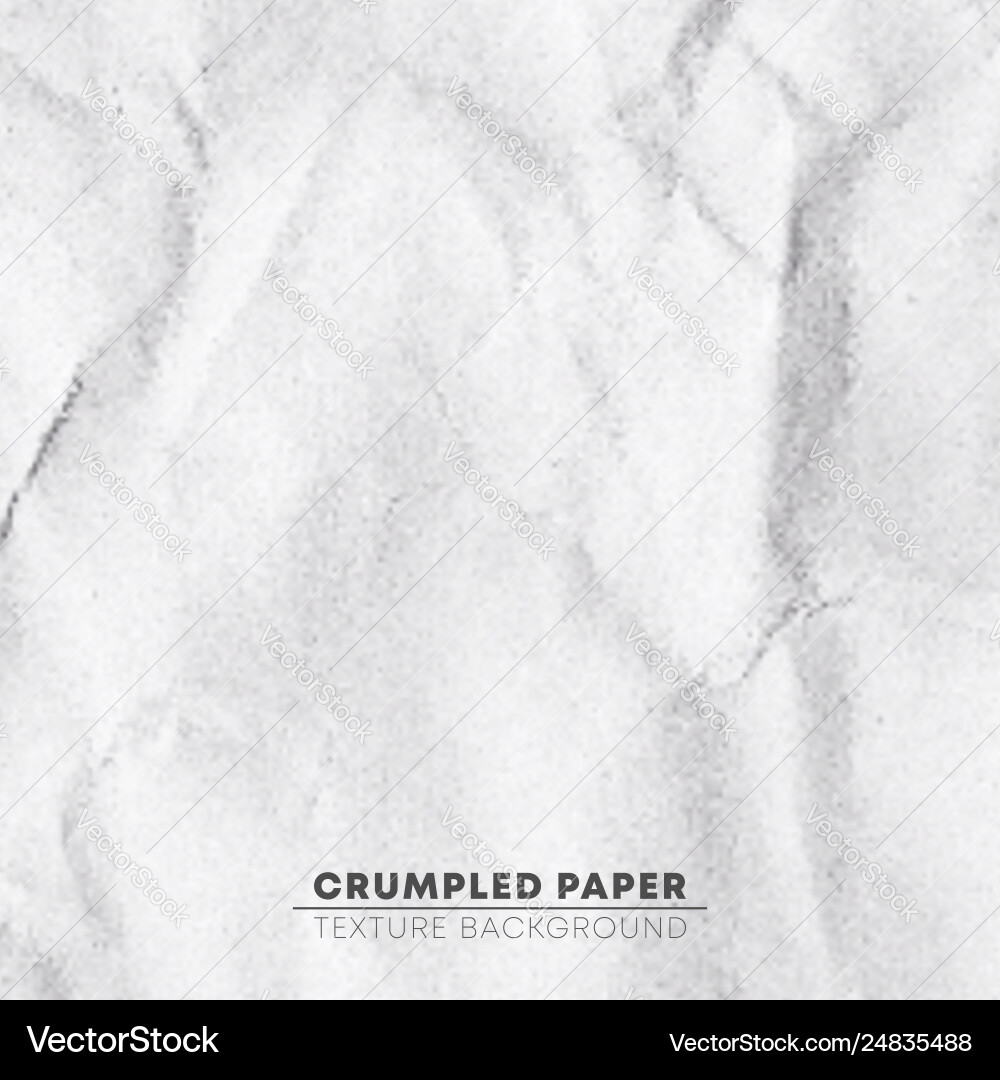 Crumpled Paper Texture Vector
