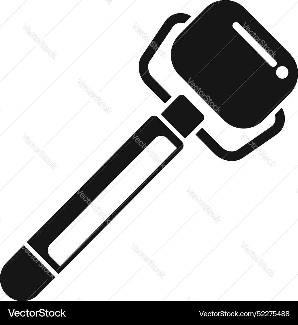 Doctor using hammer reflex medical neurology Vector Image