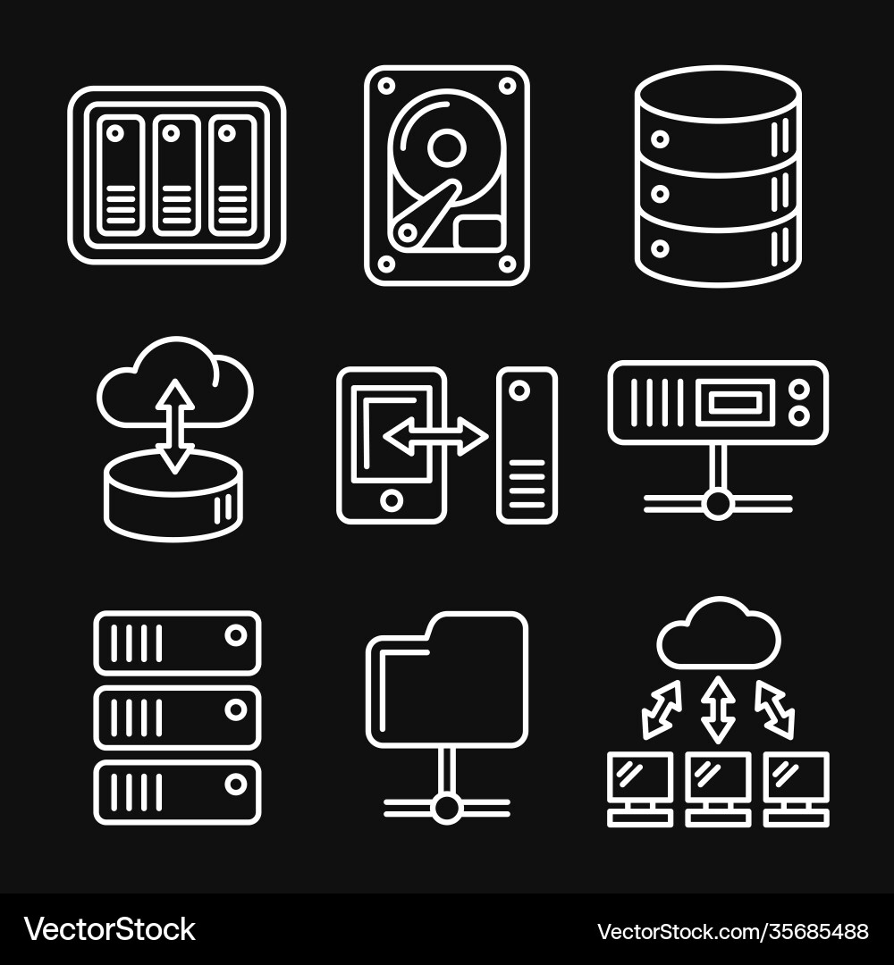 Nas Infrastructure Icons Free Download NAS Drives Icon SVG Vector