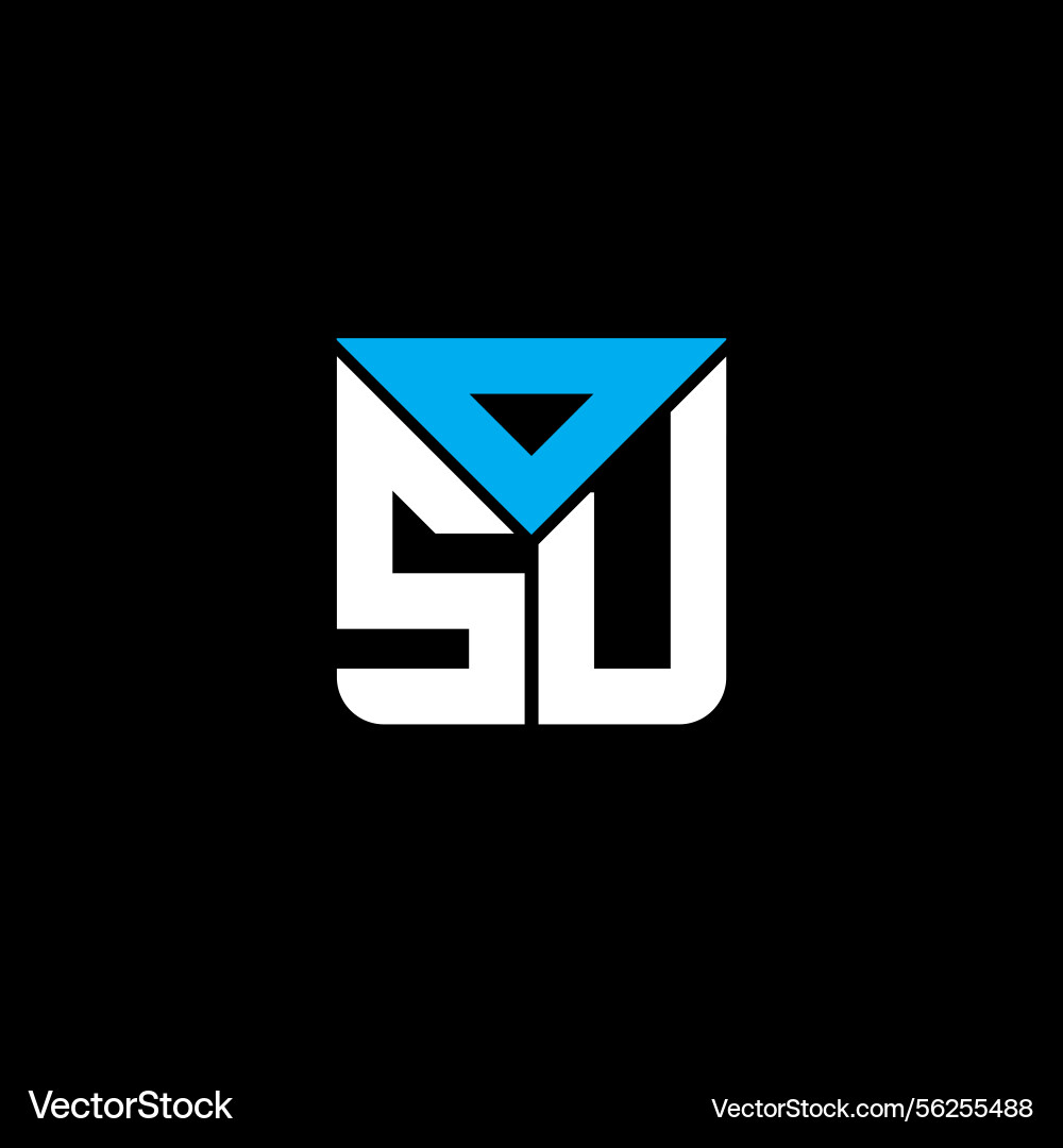 Osu letter logo creative design with graphic Vector Image