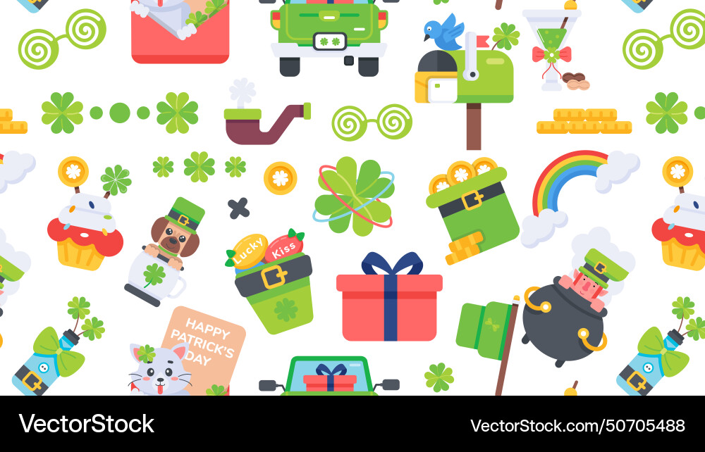Shamrock pattern Royalty Free Vector Image - VectorStock