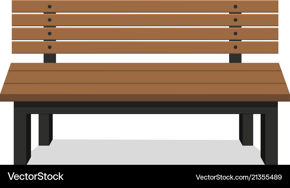 Benches isolated on white background Royalty Free Vector