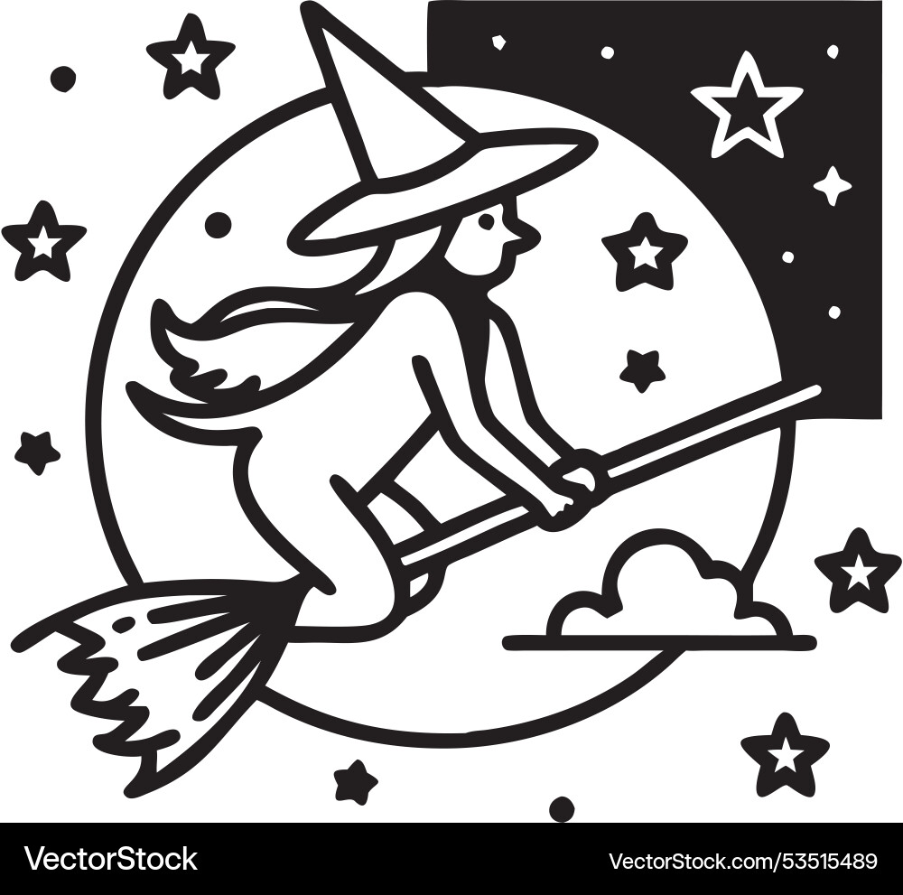 Enchanting and spooky a captivating logo design Vector Image