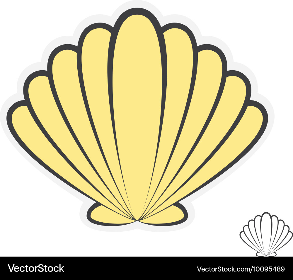 Sea shell logo Royalty Free Vector Image - VectorStock