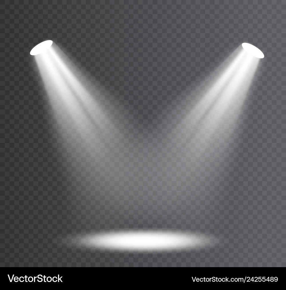 Spotlight light Royalty Free Vector Image - VectorStock