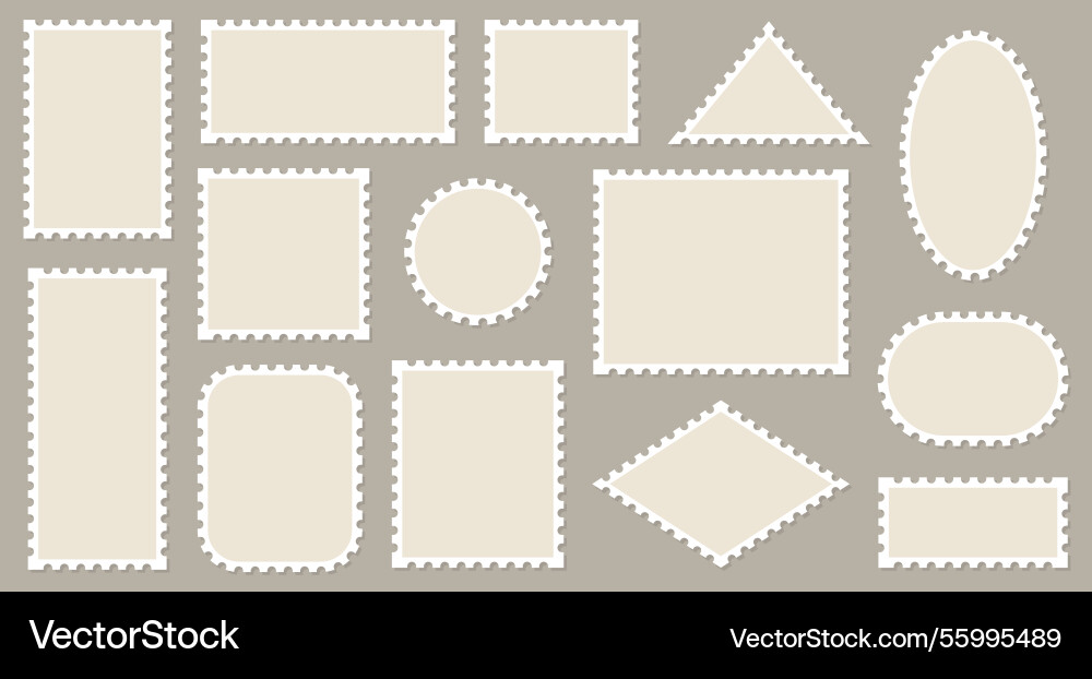 Vintage Postage Stamp Frame Royalty Free Vector Image