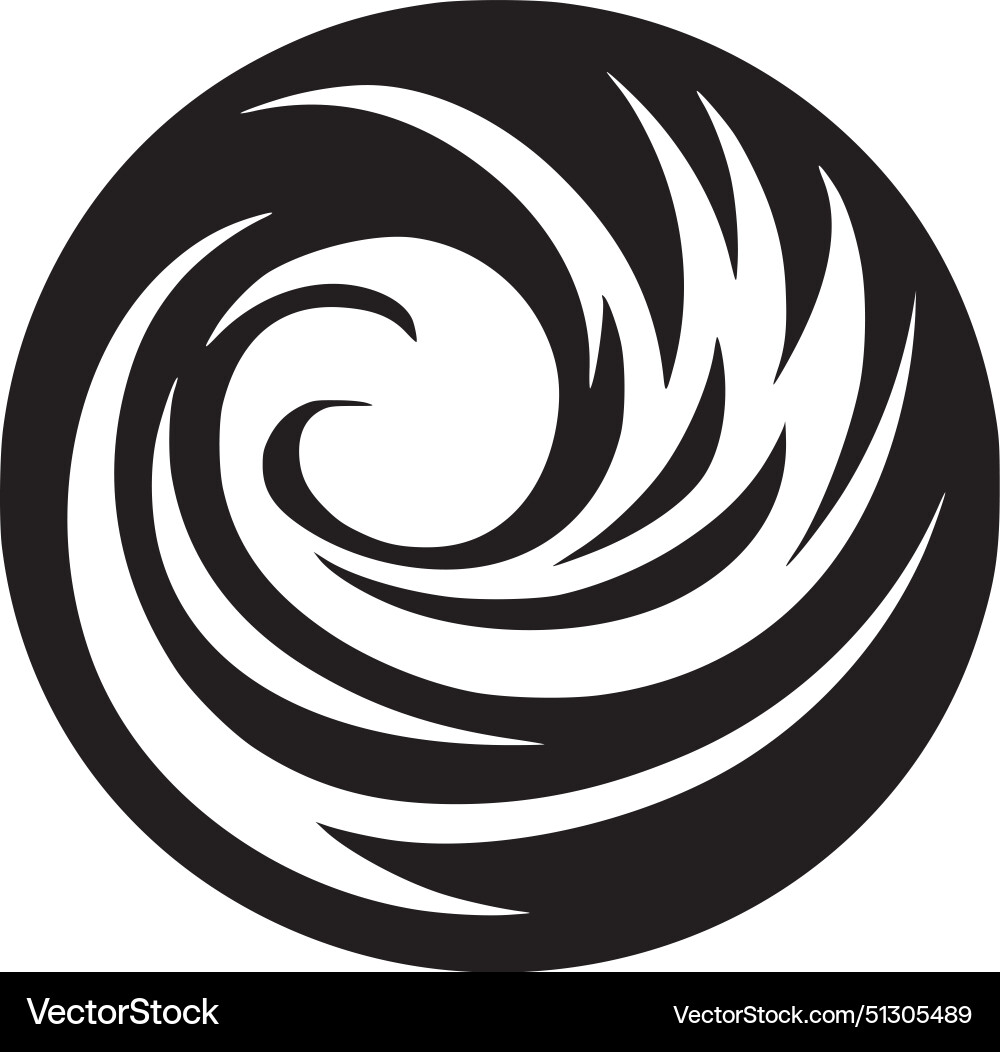 Water - black and white Royalty Free Vector Image