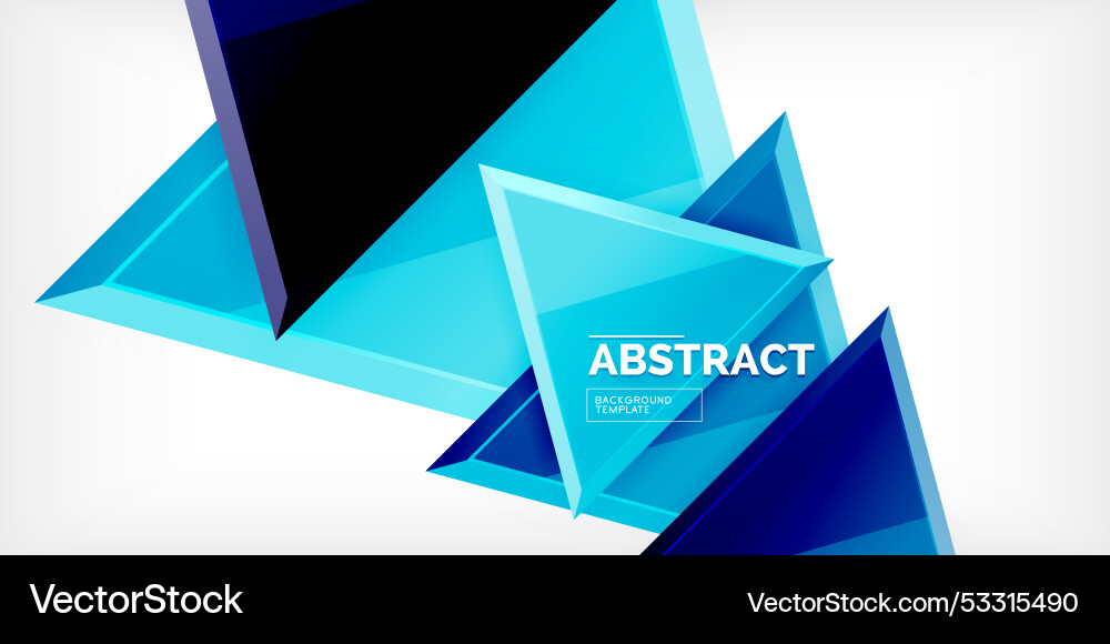 Abstract background - glossy triangles Royalty Free Vector