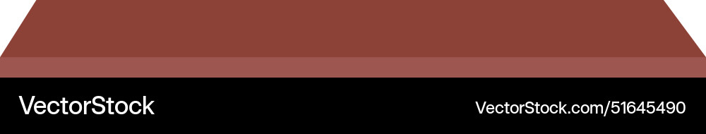 Brown rectangular platform stage modern design 3d Vector Image