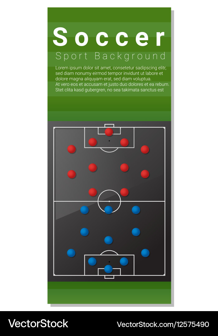 Football field graphic background 2 Royalty Free Vector