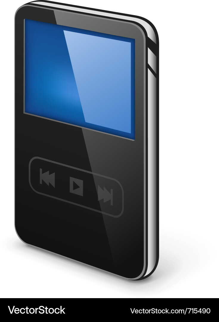 Personal media player Royalty Free Vector Image