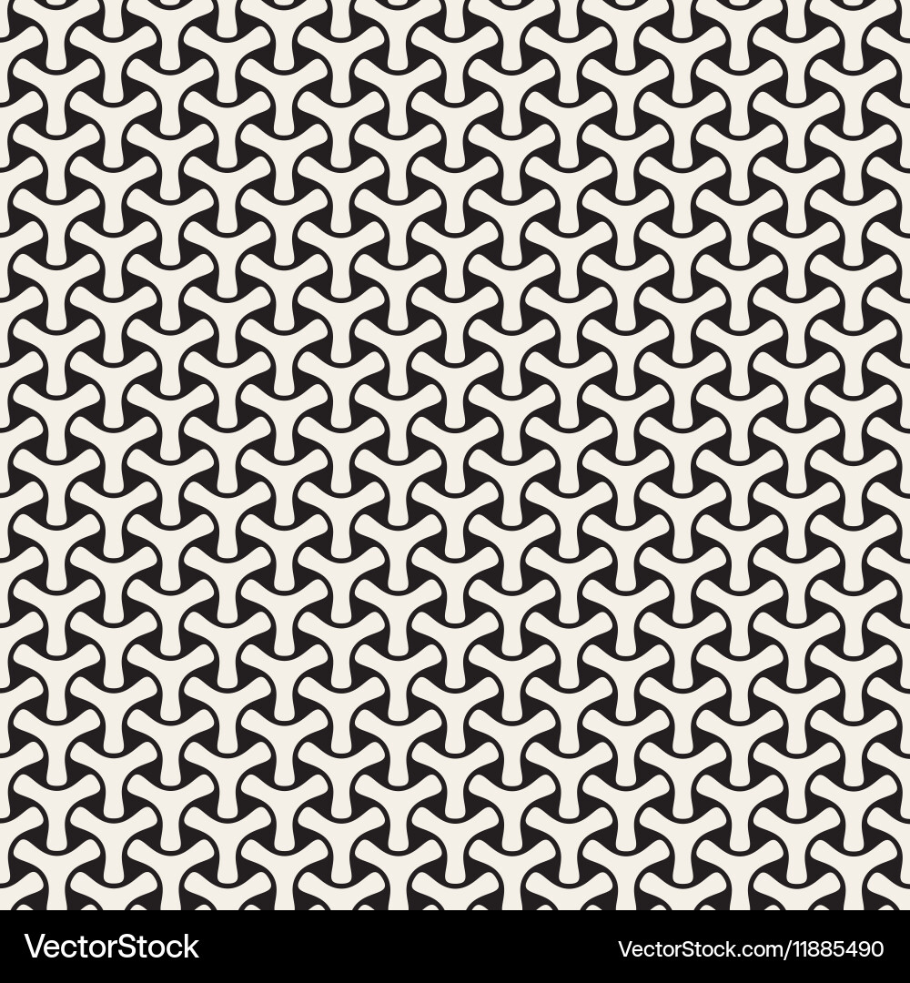 Seamless black and white mosaic triangular Vector Image