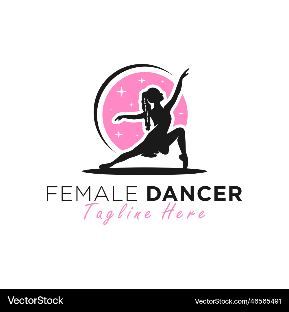 Female Dancer Logo - Ballet Royalty Free Vector Image