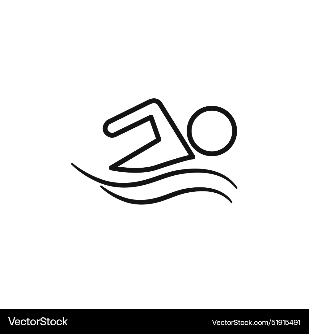 Swimming icon set collection for web Royalty Free Vector