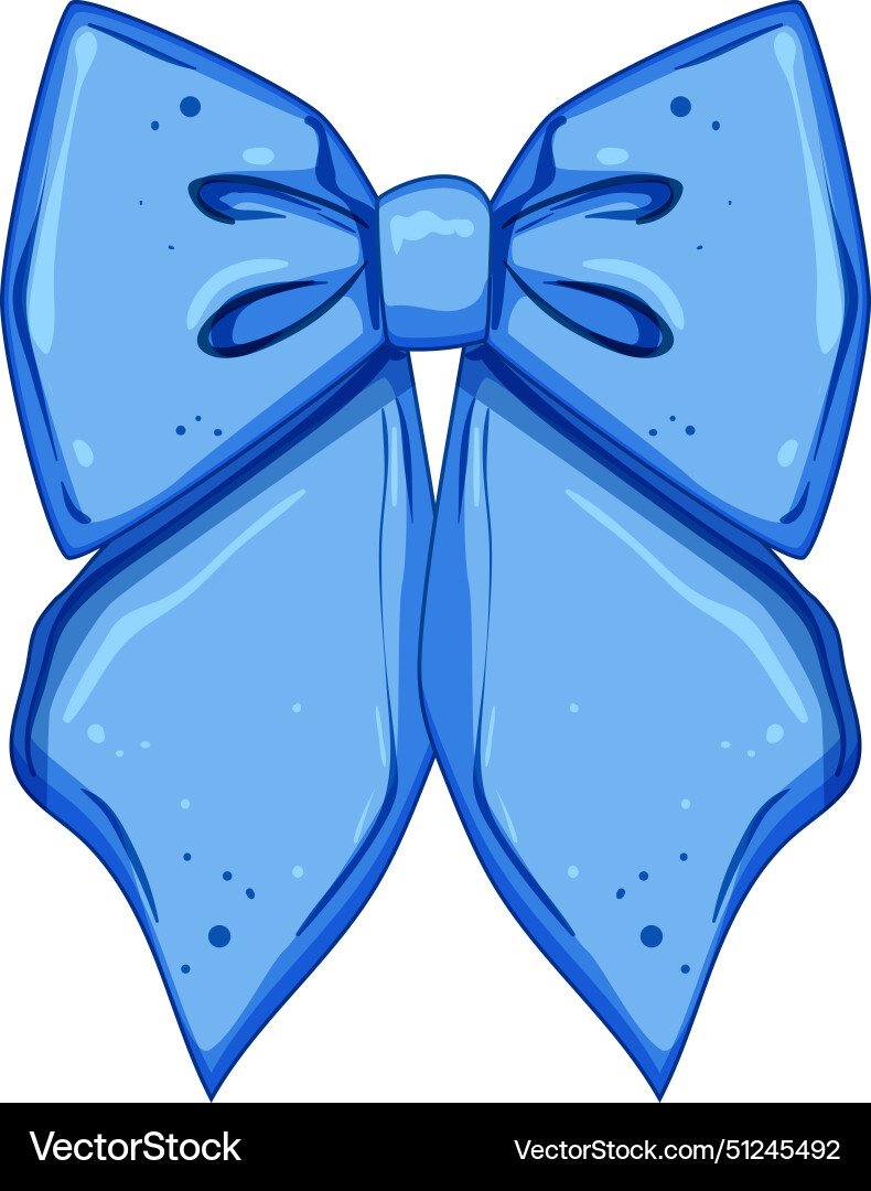 Accessory hair ribbon cartoon Royalty Free Vector Image