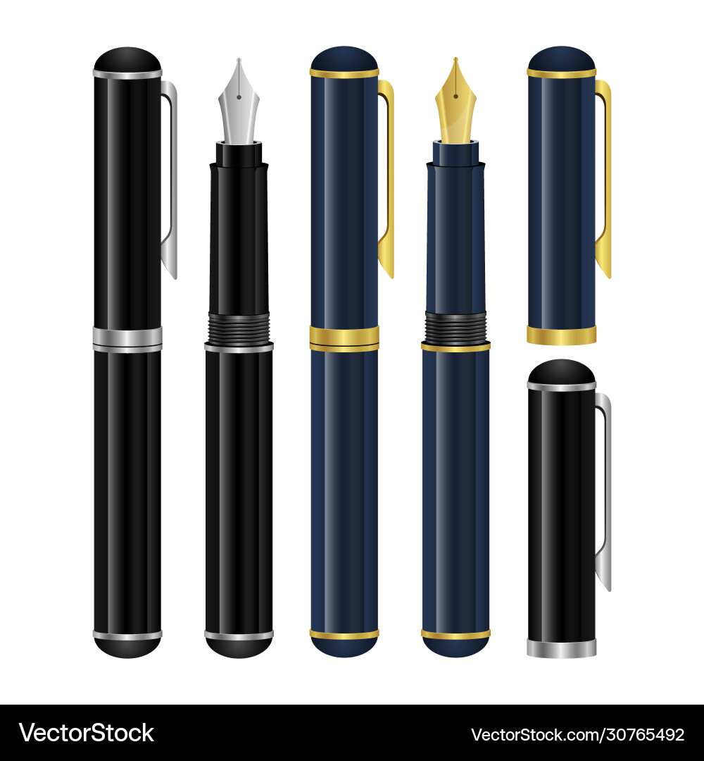 Fountain pen Royalty Free Vector Image - VectorStock