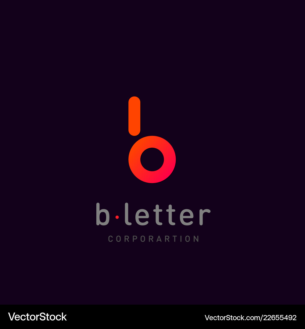 Vorlage des Logos b Lizenzfreies Vektorbild - VectorStock