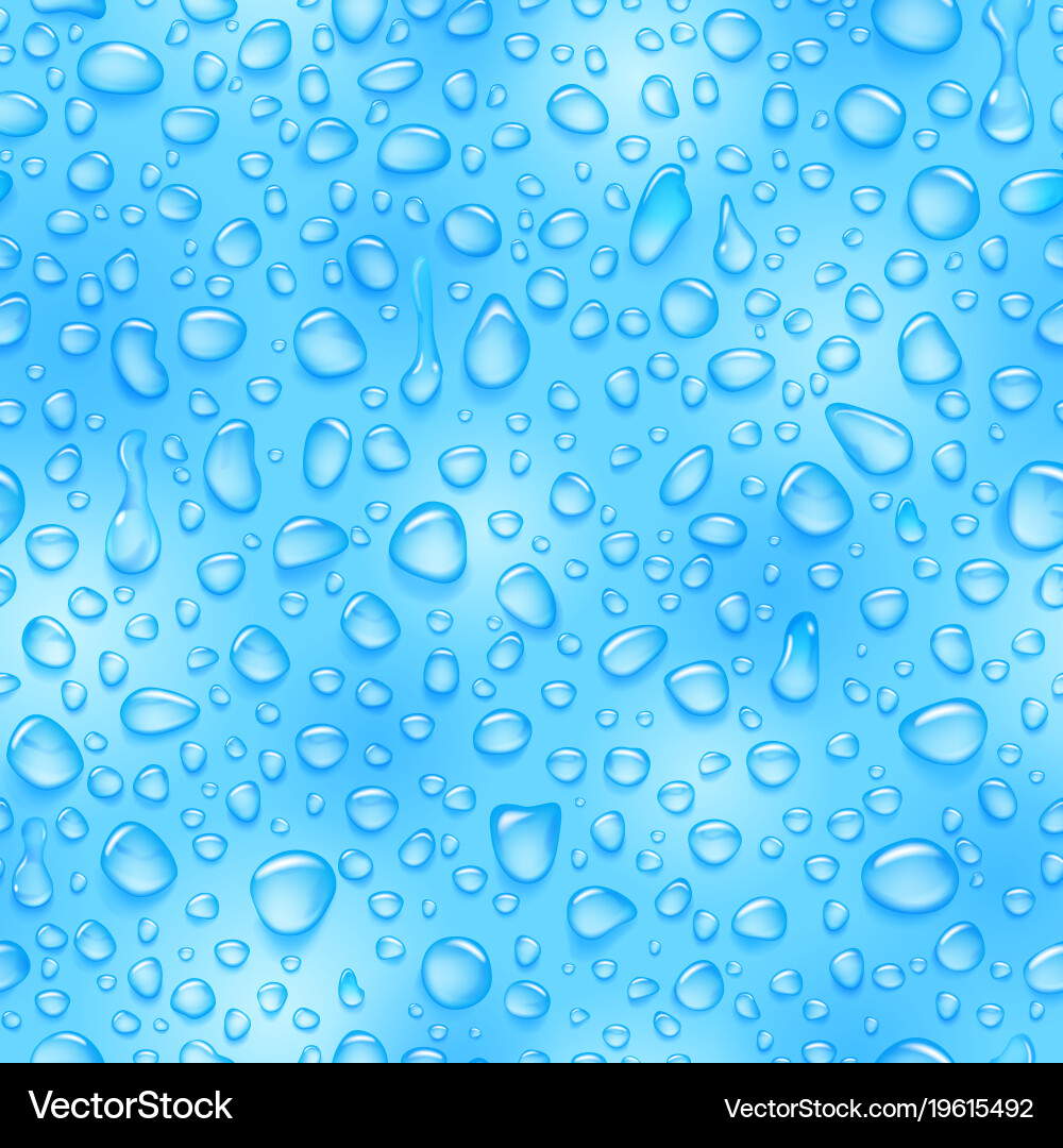 Water Drop Pattern - Blue Royalty Free Vector Image
