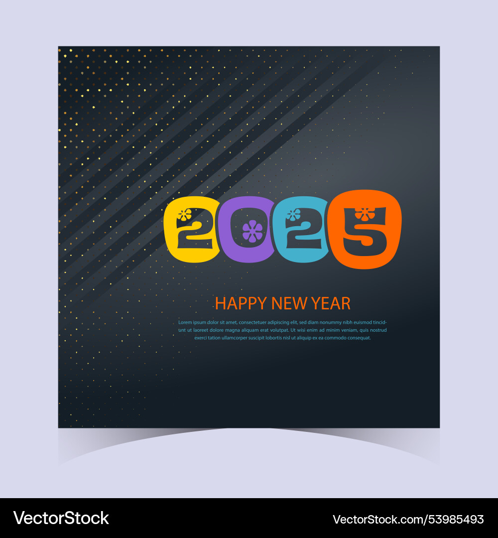 2025 happy new year web banner design Royalty Free Vector