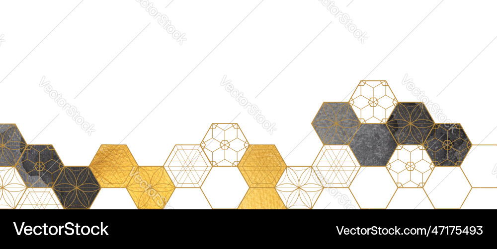 Abstract art template with geometric pattern Vector Image