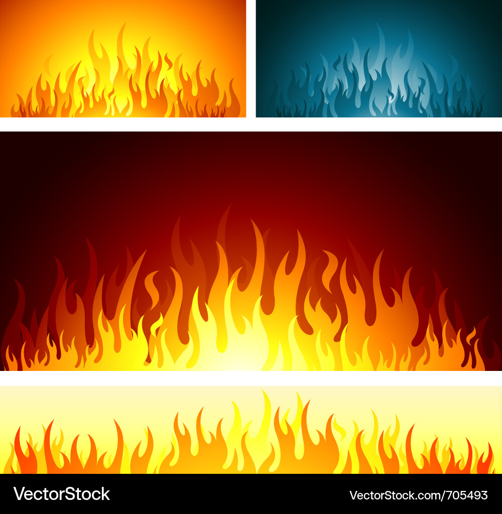 Fire flames symbol Royalty Free Vector Image - VectorStock