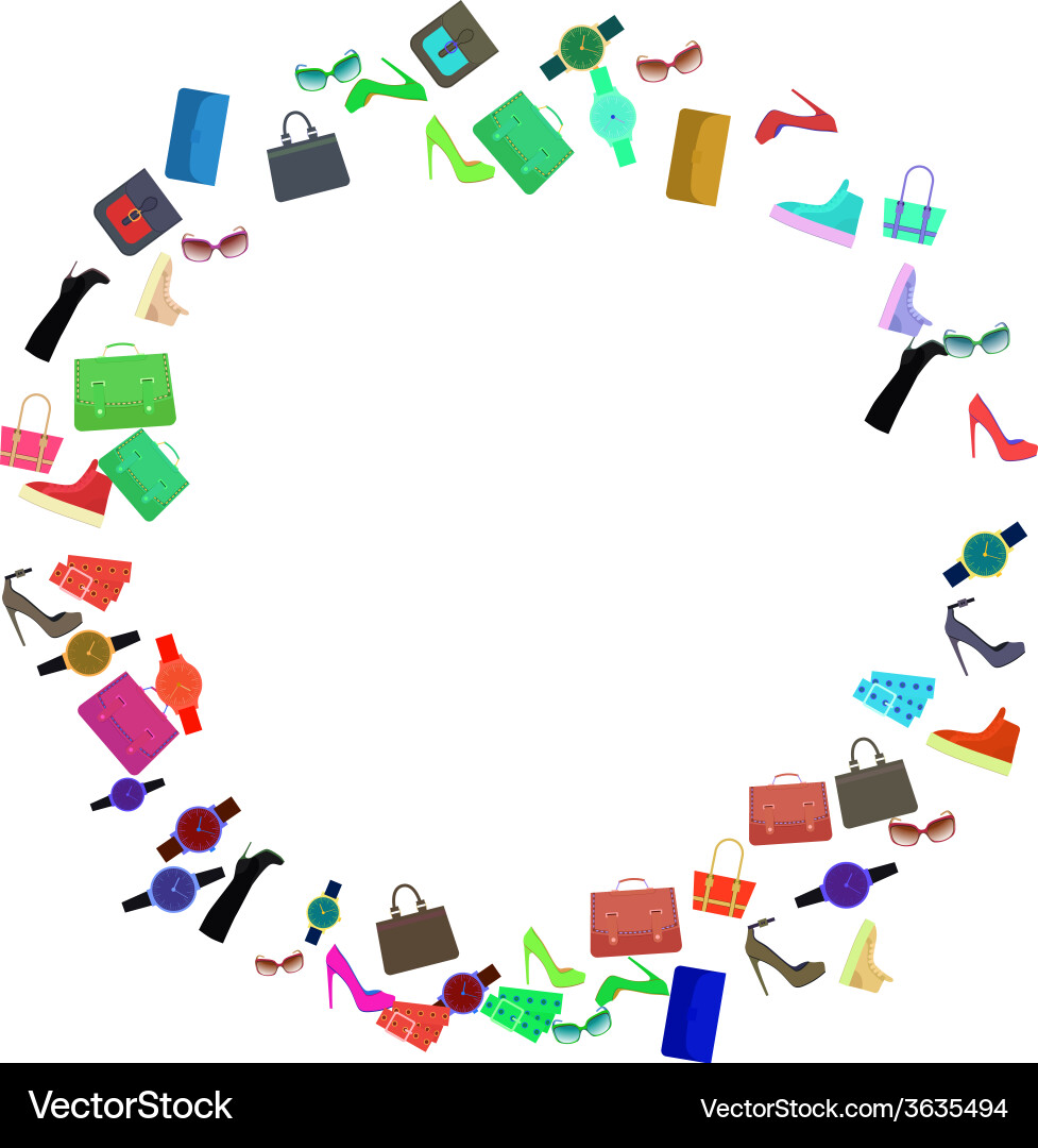 Abstract flat clothes background Royalty Free Vector Image