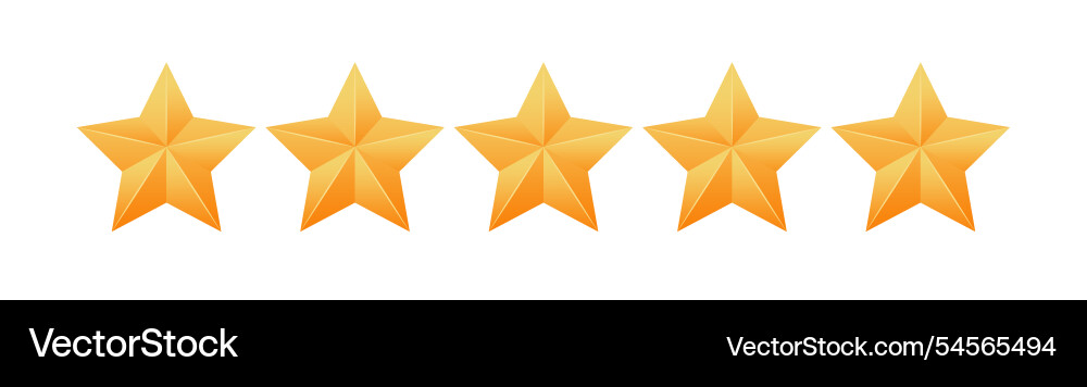 Five stars icon customer product Royalty Free Vector Image