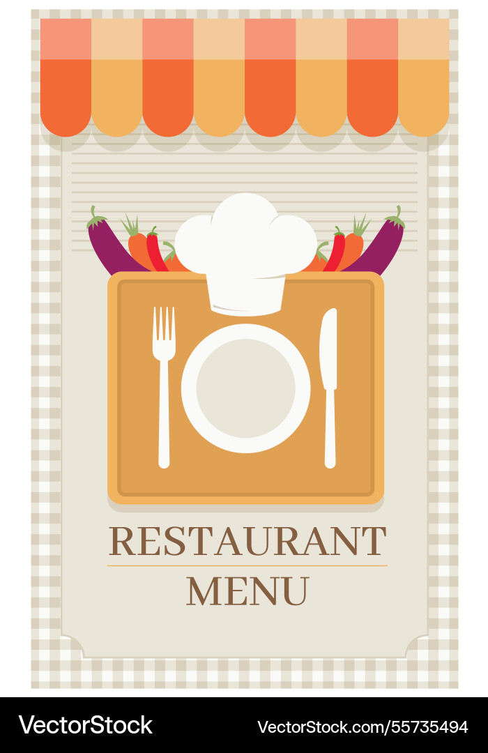 Nice restaurant menu Royalty Free Vector Image