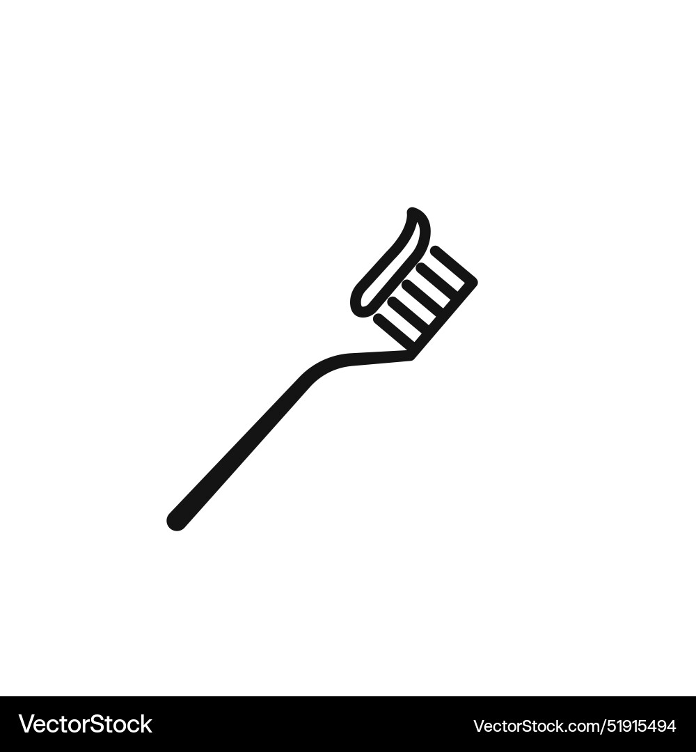 Tooth brush icon 2 set collection for web Vector Image