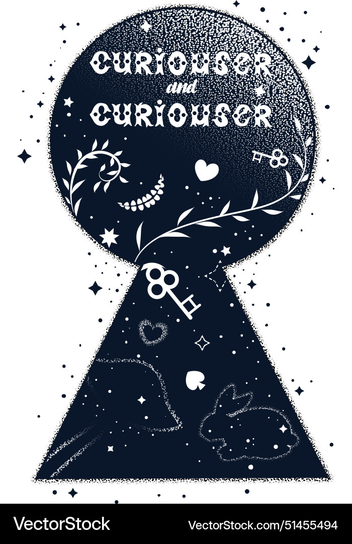 Vintage with keyhole Royalty Free Vector Image