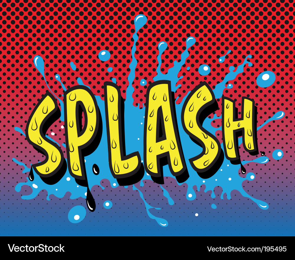 Comic book splash Royalty Free Vector Image - VectorStock