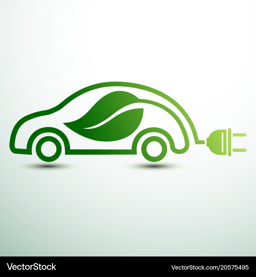 Electric Vehicle Concept Royalty Free Vector Image