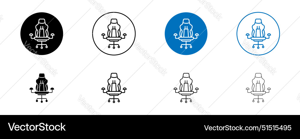 Gaming chair icon Royalty Free Vector Image - VectorStock