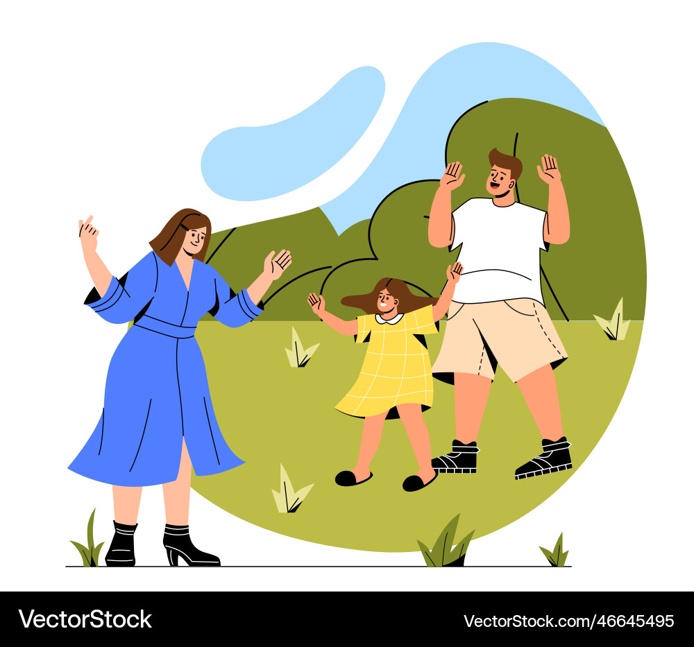 Happy family concept Royalty Free Vector Image