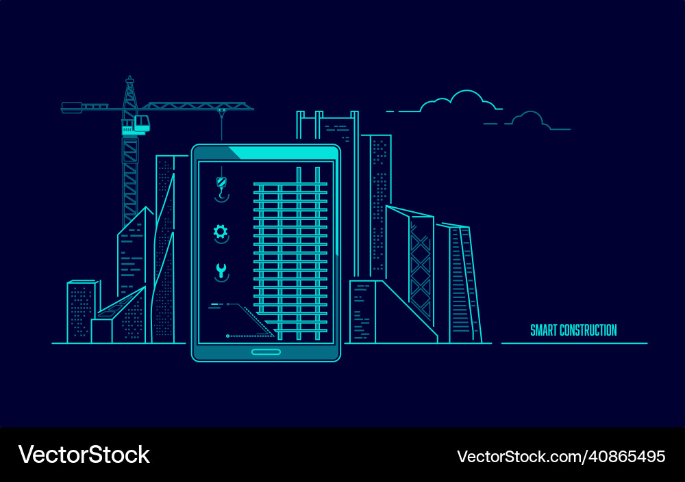 Smartbuilding Royalty Free Vector Image - VectorStock