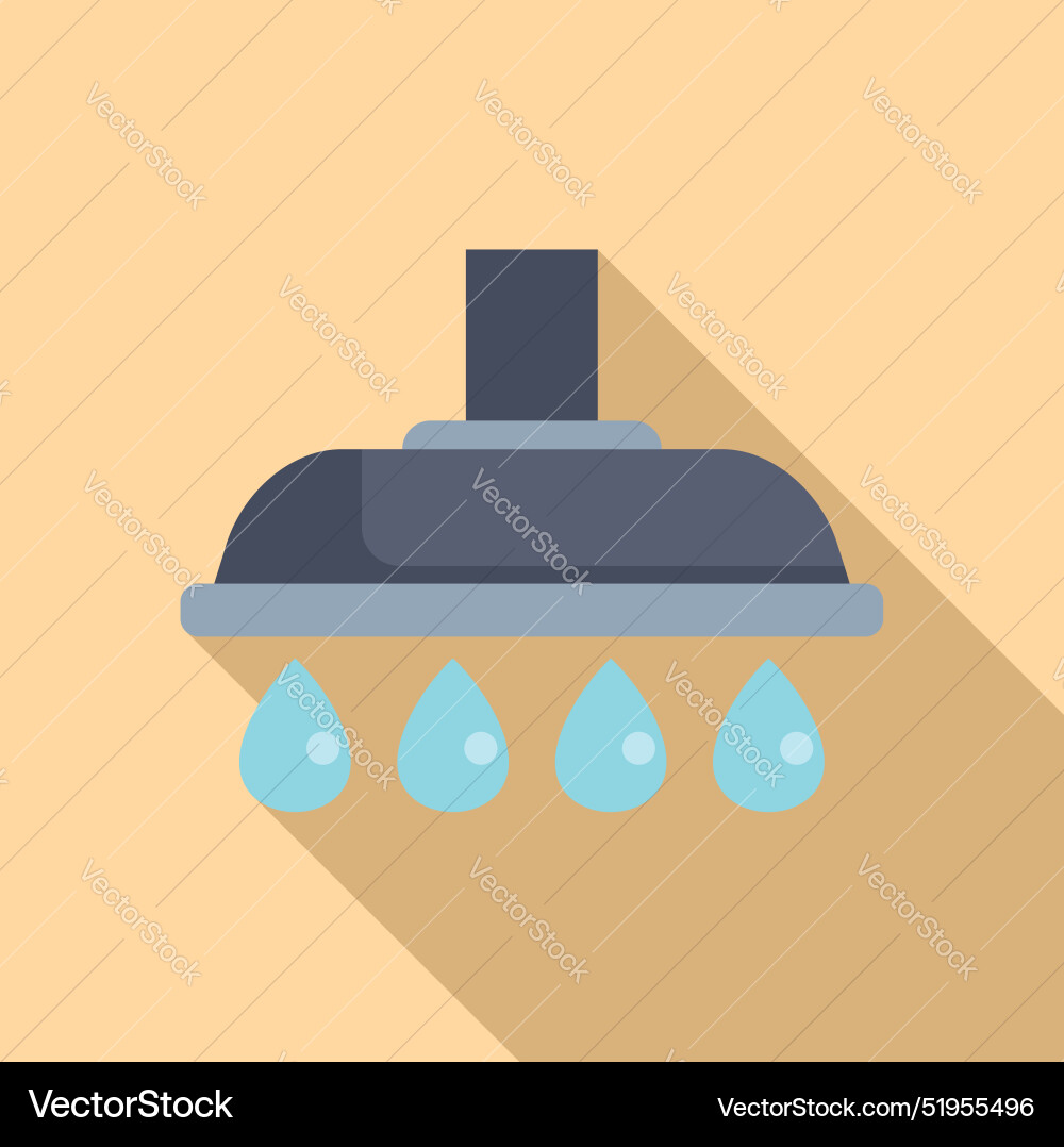 Kitchen extractor hood absorbing water drops icon Vector Image
