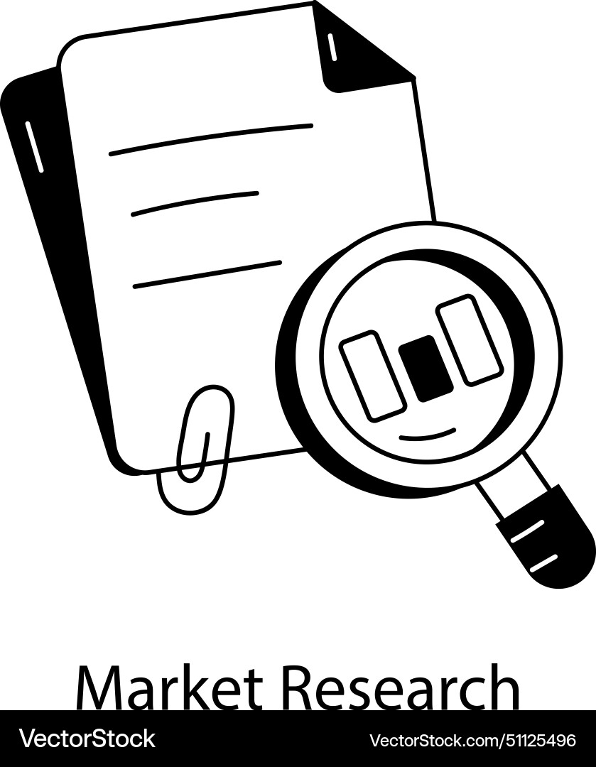 Market research Royalty Free Vector Image - VectorStock