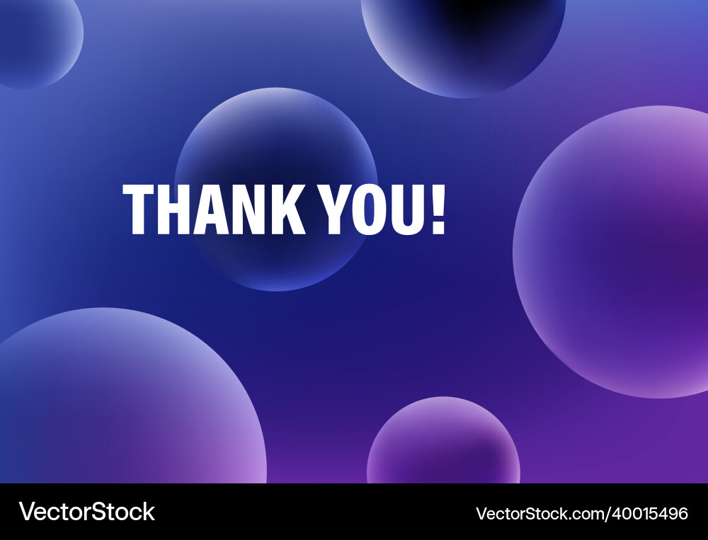 Modern Thank You Page Background Royalty Free Vector Image