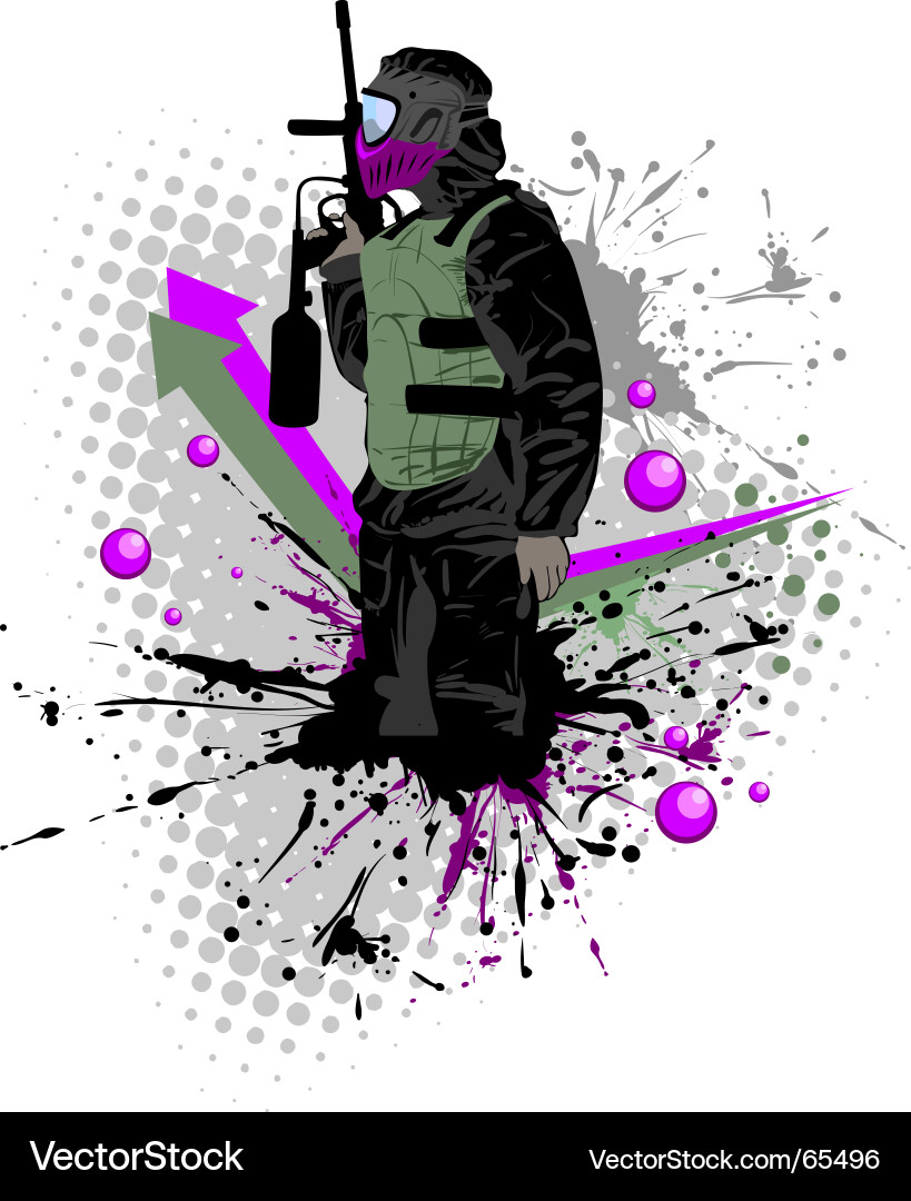 Paintball Royalty Free Vector Image - VectorStock