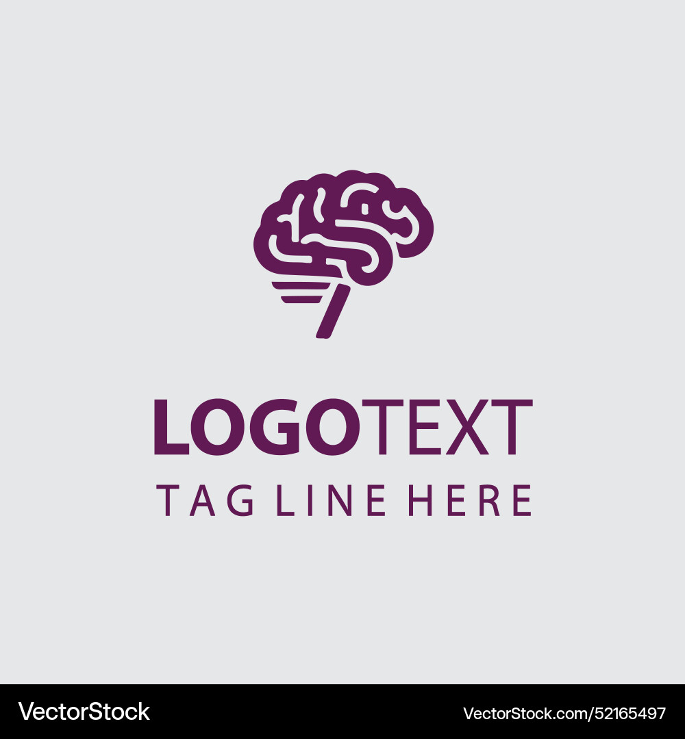 Brain logo Royalty Free Vector Image - VectorStock