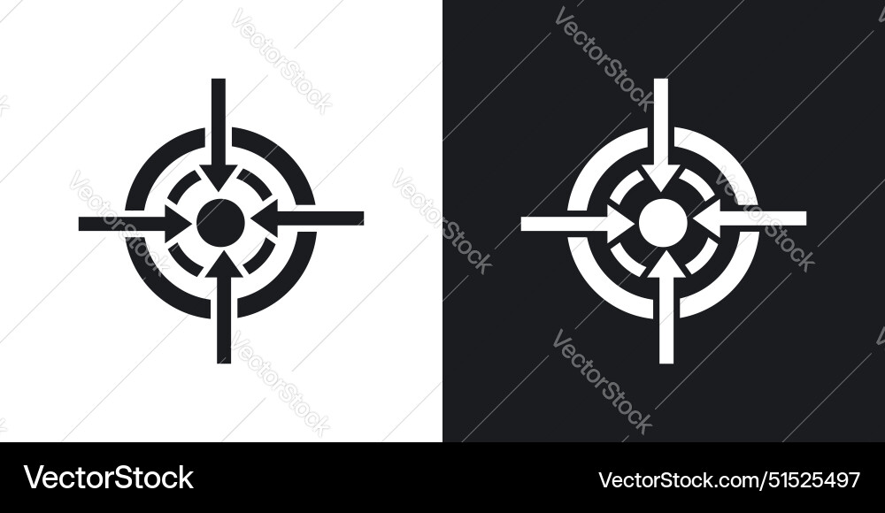 Bullseye pointer icon Royalty Free Vector Image