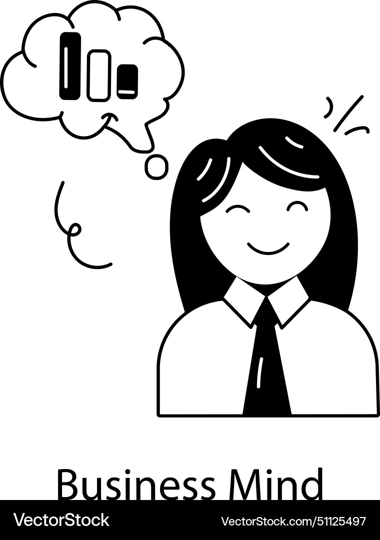 Business mind Royalty Free Vector Image - VectorStock