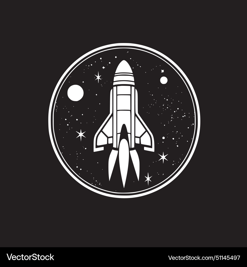 Space - high quality logo ideal for t-shirt Vector Image