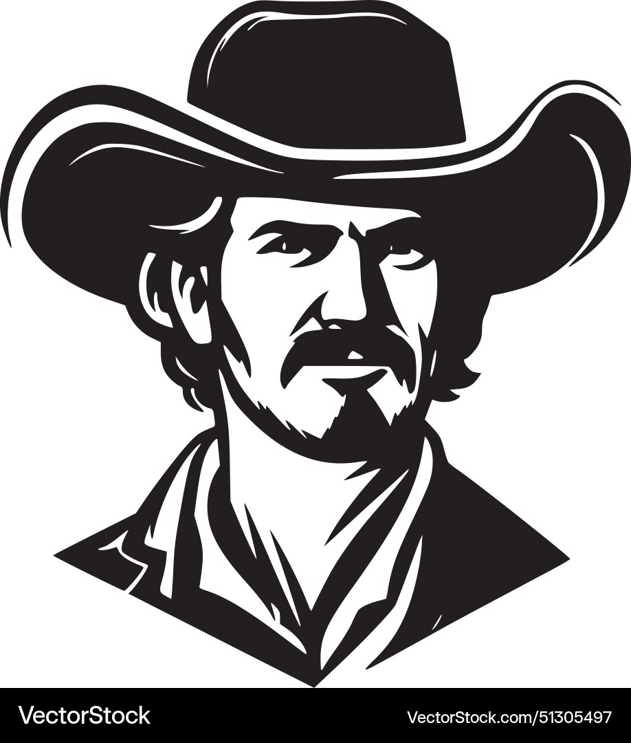 Western - black and white Royalty Free Vector Image