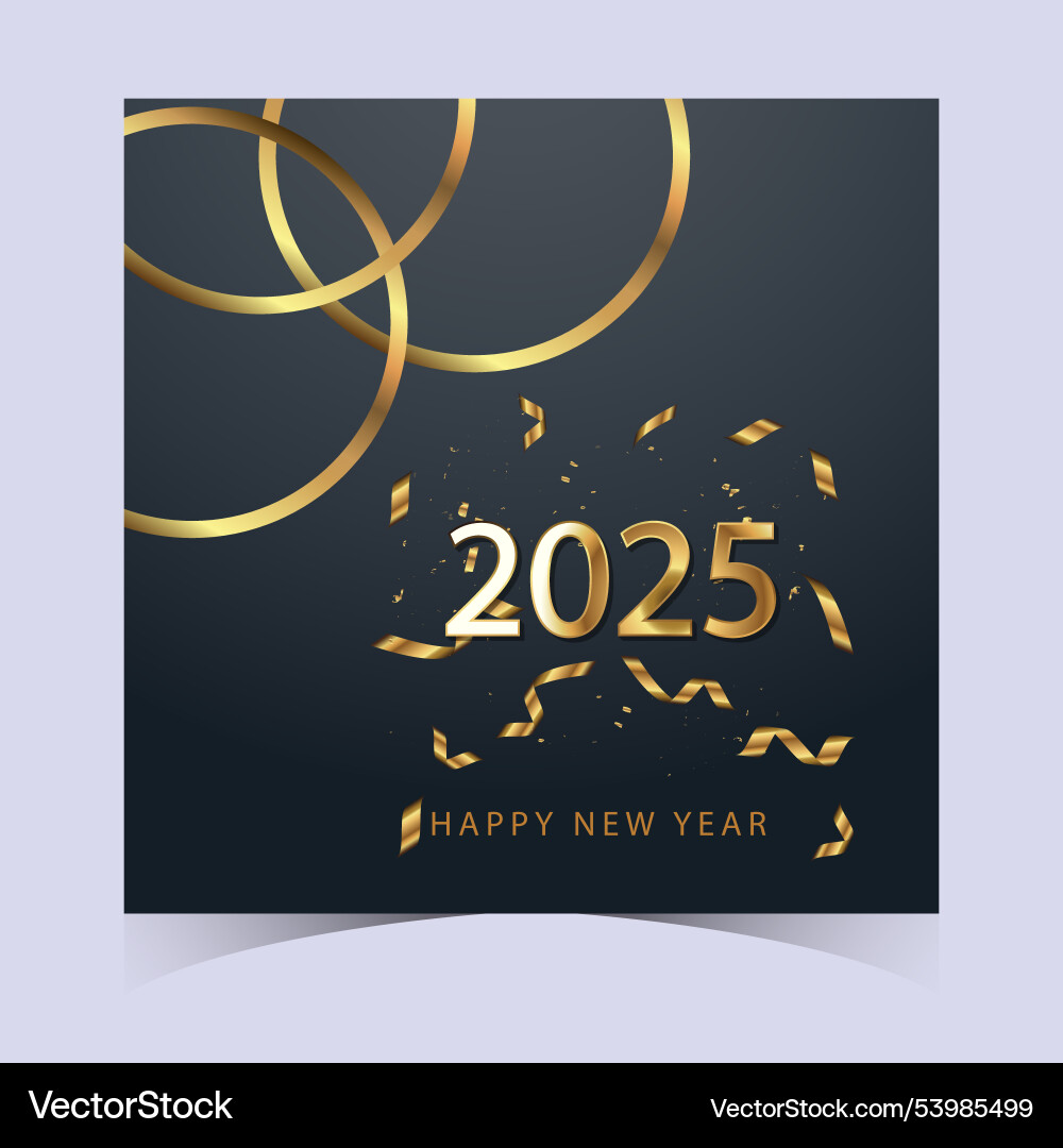 2025 happy new year web banner design Royalty Free Vector