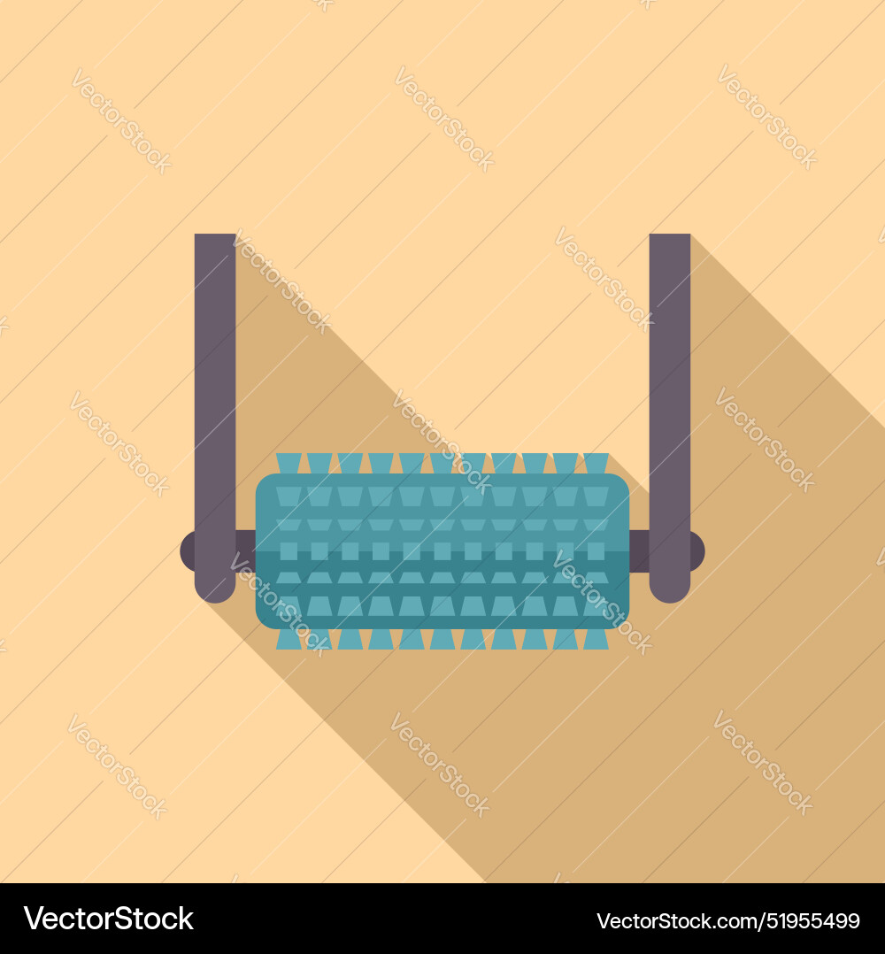 Automatic car wash system cleaning rotating brush Vector Image