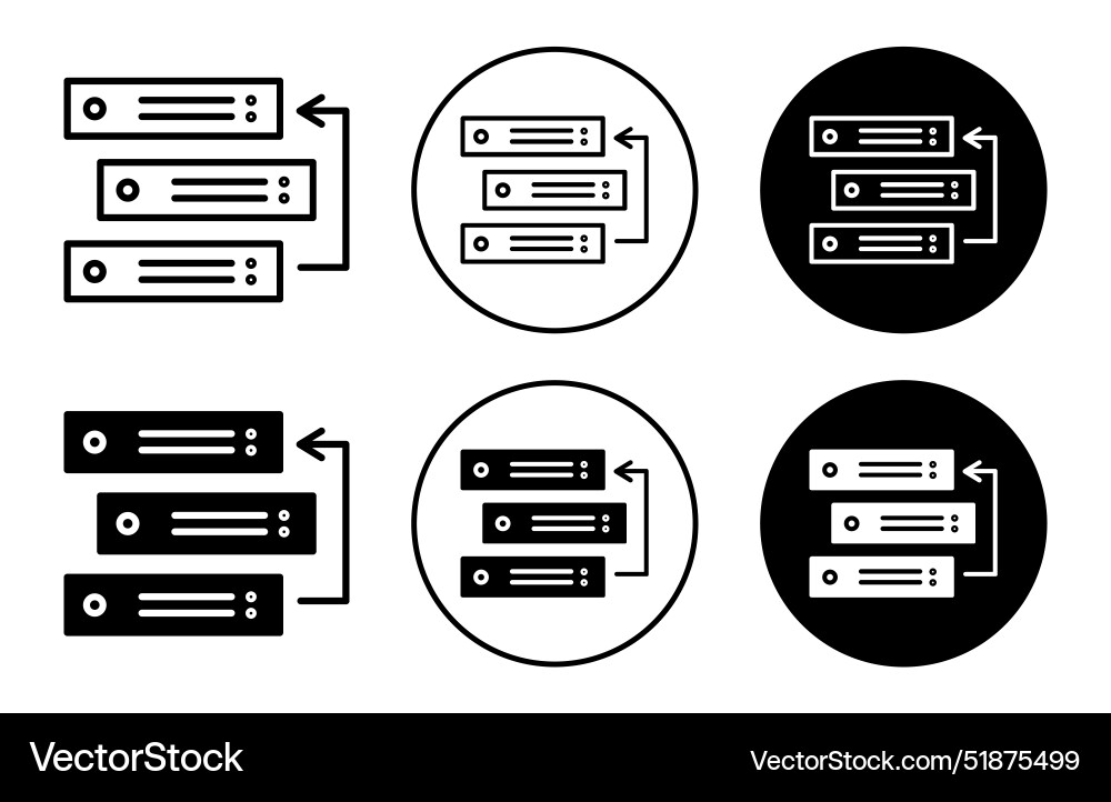 Backlog icon outline flat Royalty Free Vector Image