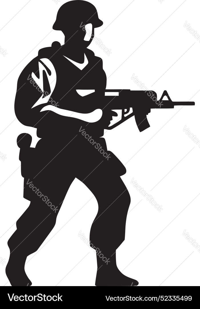 Battlefield weaponry icon tactical firearm Vector Image