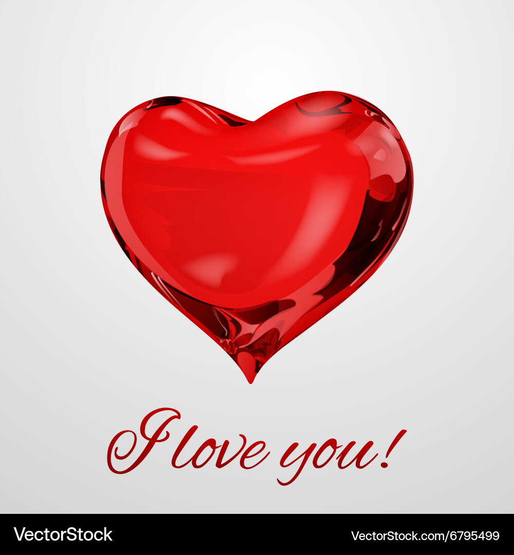 Big red heart Royalty Free Vector Image - VectorStock